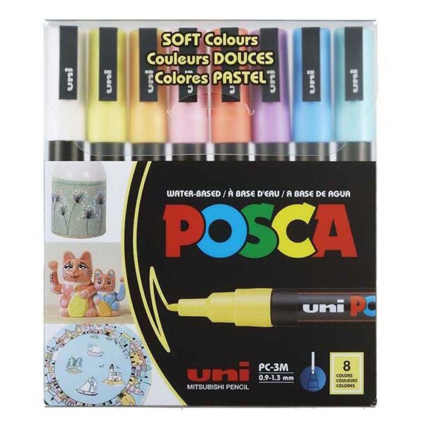 Posca markeri PC-3M set pastelne boje 1/8