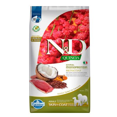 N&D Quinoa Skin & Coat Medium & Maxi Duck & Coconut 7kg