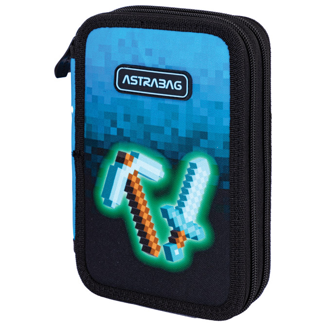 Pernica puna 2zipa AC21 Blue Pixel 24.Astrabag 503024054 plava