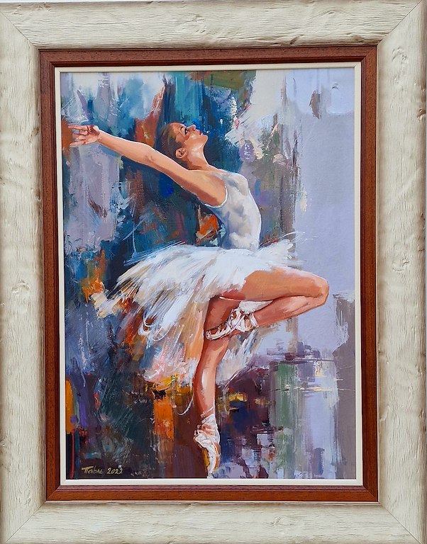 DRAGAN PETROVIC PAVLE – ULJE NA PLATNU – 93X73CM BALERINA