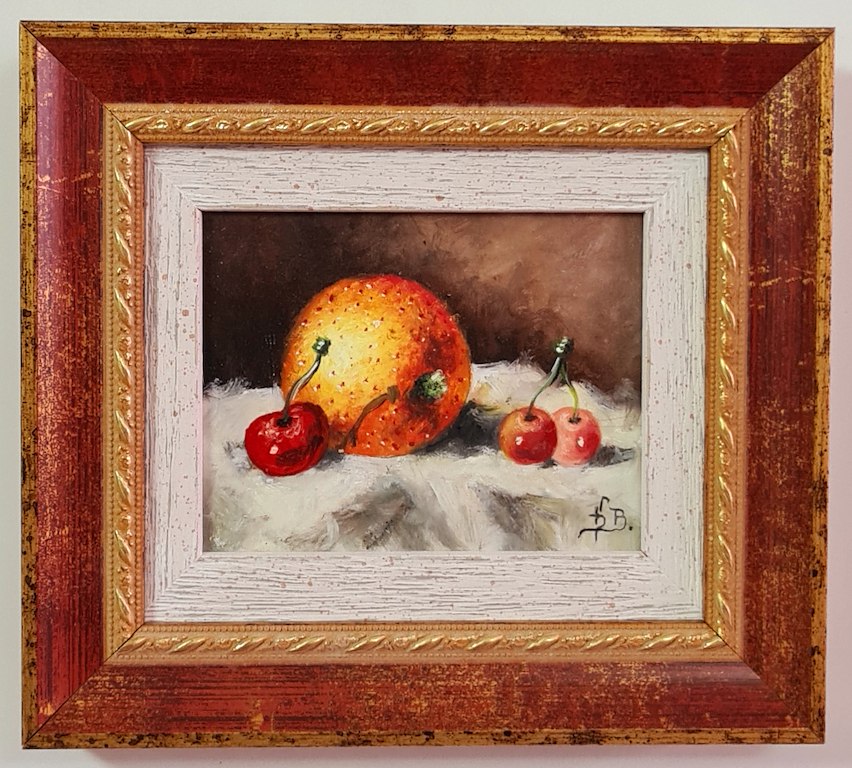 VOJISLAV KORDIC – ULJE NA LESONITU U EXTRA RAMU 20X18CM – 2