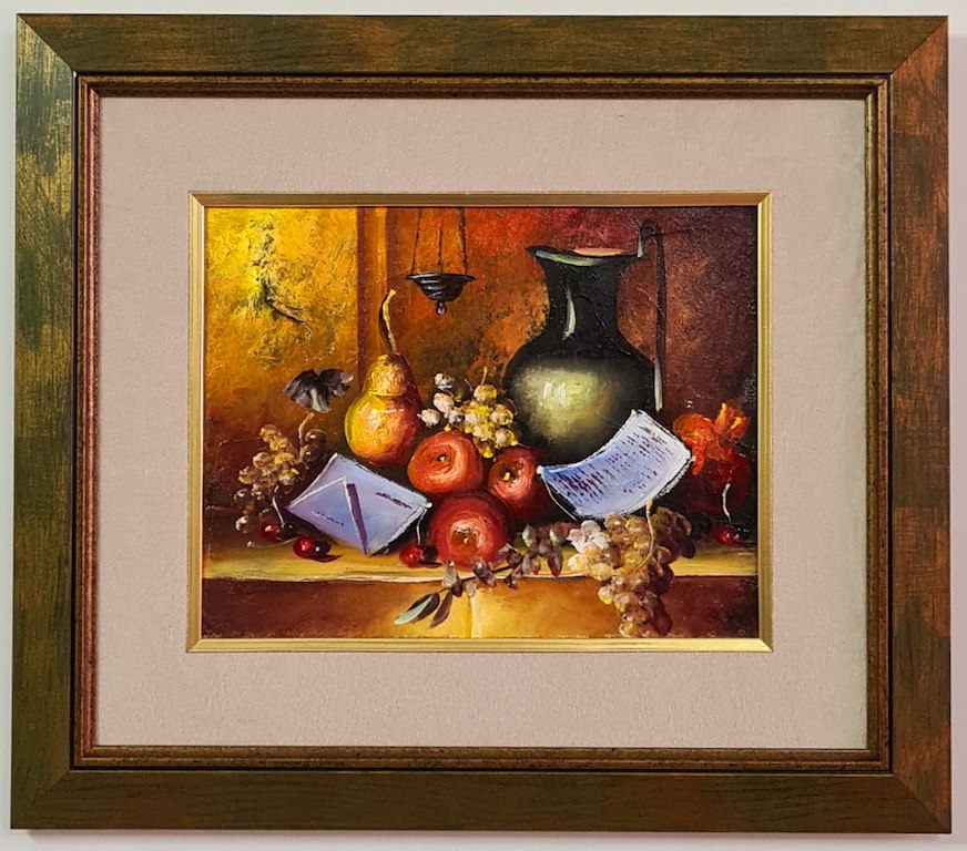 DRAGAN CANIC – ULJE NA PLATNU U EXTRA LUX RAMU 48X42CM – 2