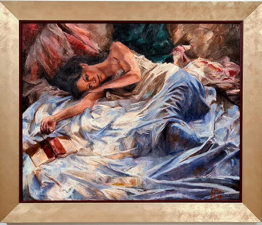 LJUBISA FILIPOVIC -ULJE NA PLATNU – 83X70CM