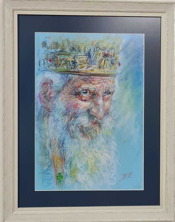 PREDRAG VUKMIROVIC -PASTEL – 65X51CM – PATRIJARH PAVLE