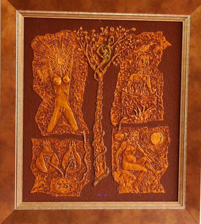 NEBOJSA GLISIC NEBO – KOMBINOVANA TEHNIKA 92X81CM 2006 GOD.