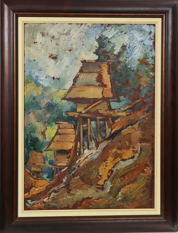 JOVAN KRIZEK – ULJE NA LESONITU 1945 – 114X87CM VRHUNSKA