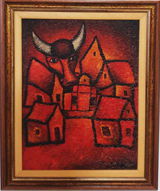 MILAN KERAC -ULJE NA PLATNU – 56X46CM BIK