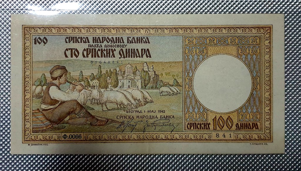 100 DINARA 1942 – OVCICA – AUNC!