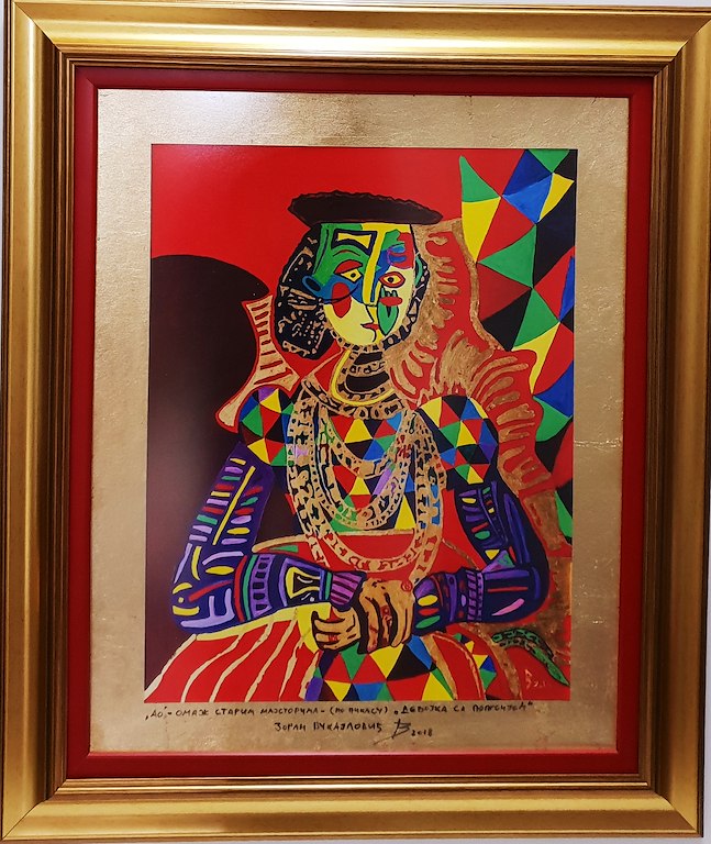 PROF. ZORAN VUKAJLOVIC – 67×79 – PICASSO DEVOJKA SA POPRSJEM