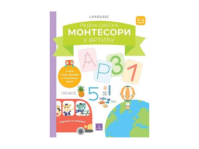 Larousse Montesori radna sveska-Montesori u vrtiću 3-4 - Lusil Azijak