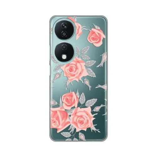 Silikonska futrola - maska print Skin za Huawei Honor X7b Elegant Roses