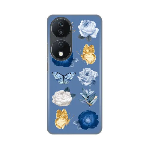 Silikonska futrola - maska print za Huawei Honor X7b Dusty Blue
