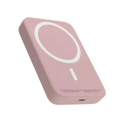 Power Bank prenosiva baterija MagSafe 5000 mAh roze (MS)