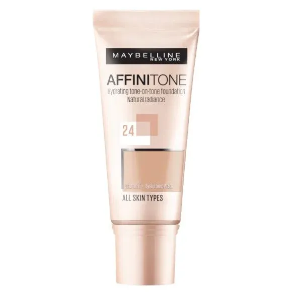 Maybelline New York Affinitone tečni puder 24 Golden Beige 30ml