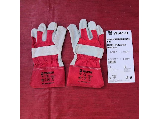 Würth Germany debele kozne rukavice 1 PAR (veličina 10)