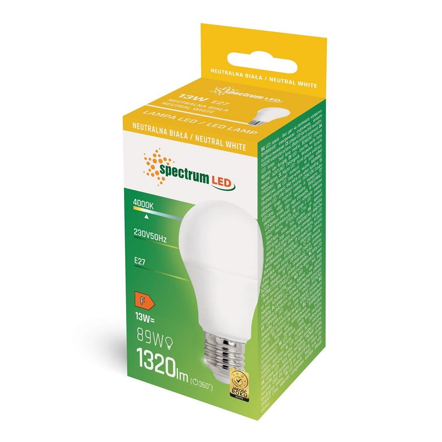 LED SIJALICA E27 A60 13W NW PRIRODNO BELA 4000K SPECTRUM