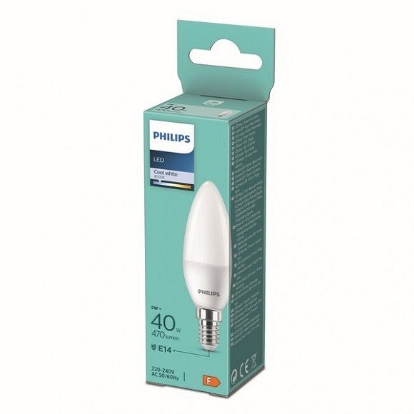 LED SIJALICA E14 C 4.9W NW 4000K PHILIPS