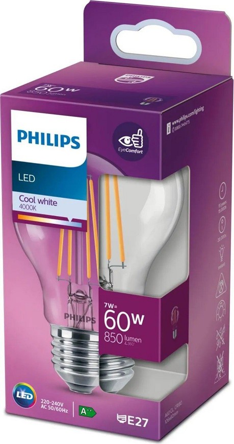 LED SIJALICA FILAMENT E27 7W NW 4000K PHILIPS