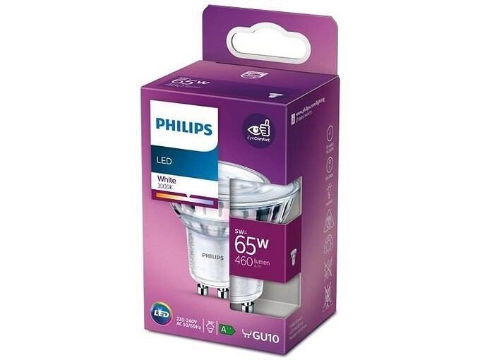 LED SIJALICA GU10 36 4.9W=65W WW TOPLO BELA 3K PHILIPS