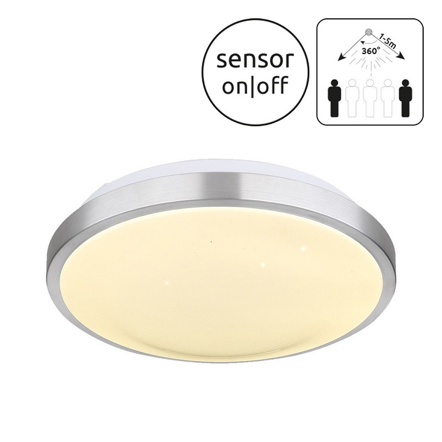 GLOBO 41763S LED PLAFONJERA SA SENZOROM POKRETA IP44 18W NW