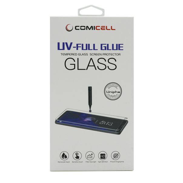 Folija za zaštitu ekrana Glass 3D Mini Full GLUE UV za Motorola Moto Edge 40 zakrivljena, crna