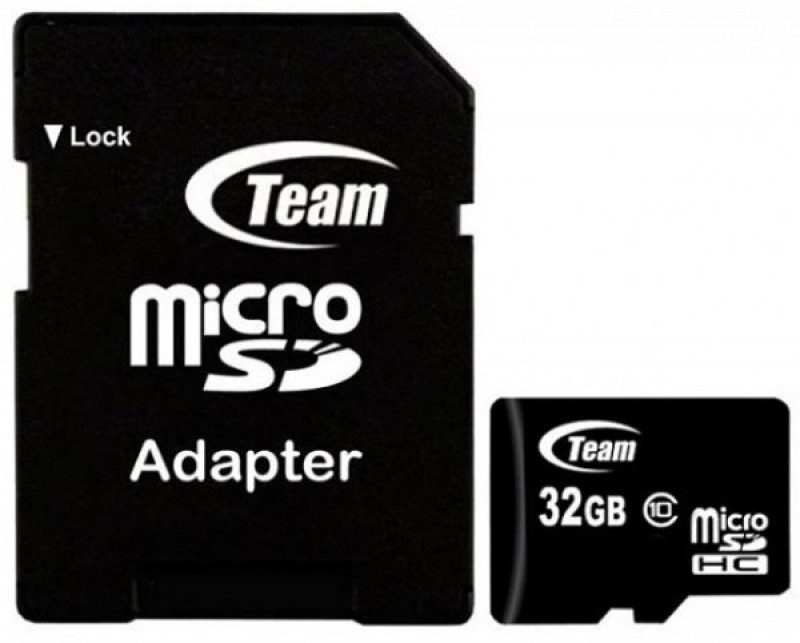 TeamGroup MICRO SDHC 32GB CLASS 10+SD Adapter TUSDH32GCL1003