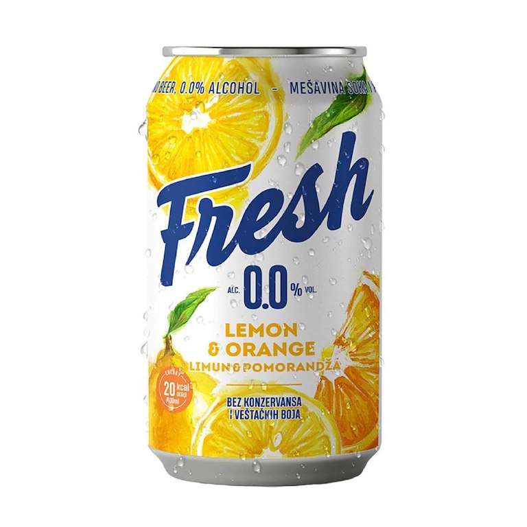 Pivo fresh limun pomorandža 0%alk 0.33l can