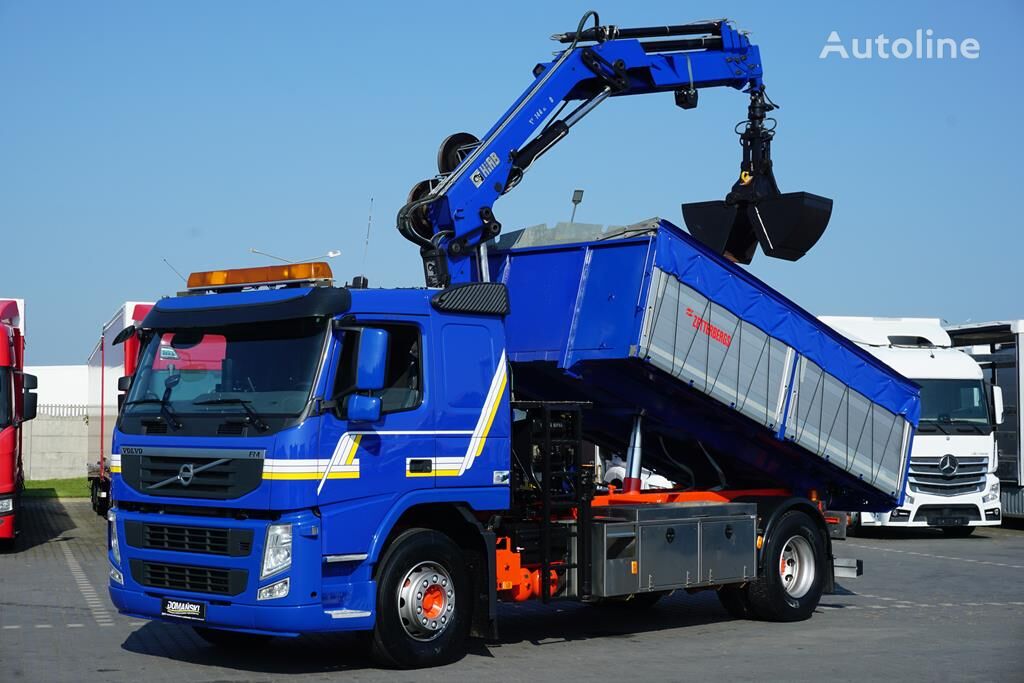 Volvo FM / 340 / E 5 / WYWROTKA + HDS / ROTATOR / ŁYŻKA kiper