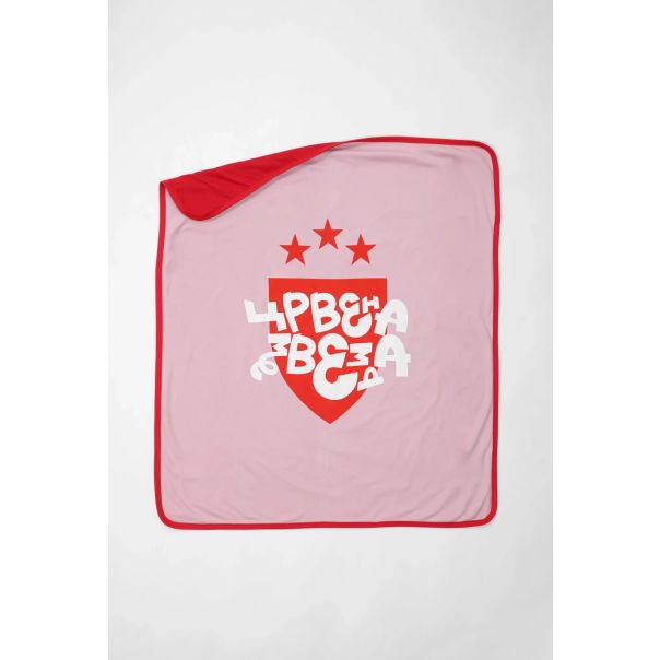 CRVENA ZVEZDA Prekrivač interlok roze 80x90