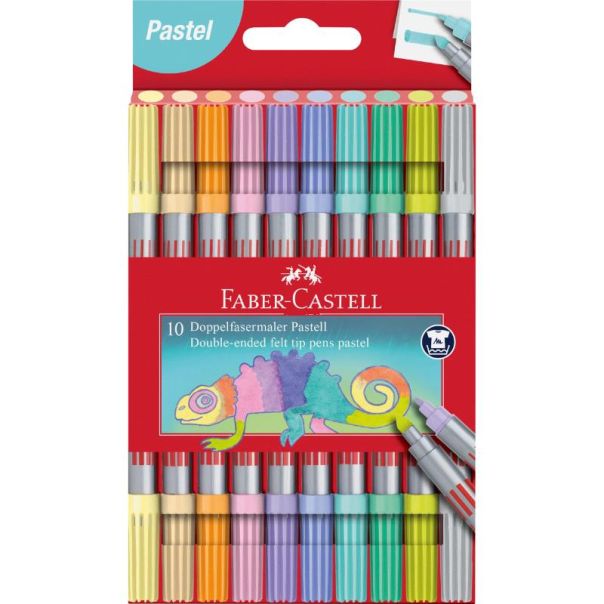 FABER CASTELL Flomaster školski 1/10 dupli pastel 151112