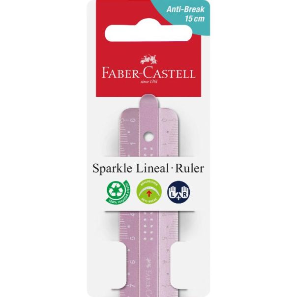 FABER CASTELL lenjir 15cm sparkle flex. 172015