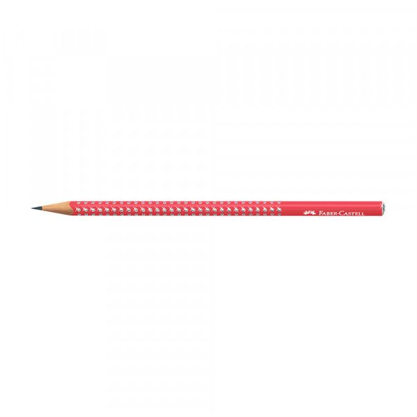 FABER CASTELL Grafitna olovka grip HB sparkle candy cane red