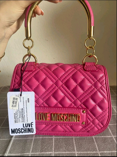 pink moschino torba