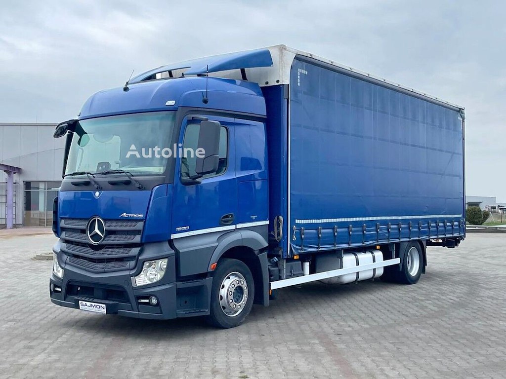 Mercedes-Benz ACTROS 1830 / PRZESTRZENNY 60M3 / 7,75 M / SALON PL kamion sa klizna zavesa cerada