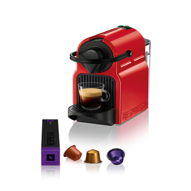 Nespresso Aparat za kafu Inissia Crveni