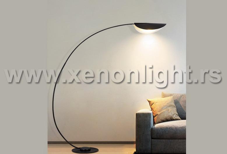 Podna lampa 7028F 195cm E27 BK