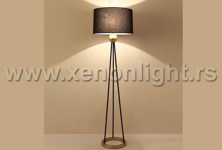 Podna lampa 7032F 164cm E27 BK+GOLD