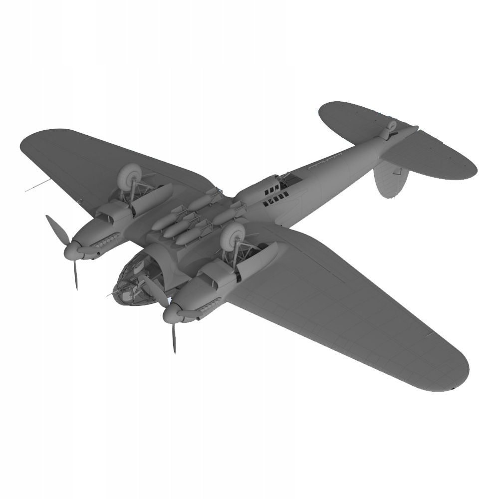 Model Kit Aircraft - He 111H-16 WWII German Bomber 1:48