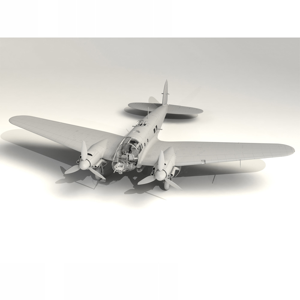 Model Kit Aircraft - He 111H-20 WWII German Bomber 1:48