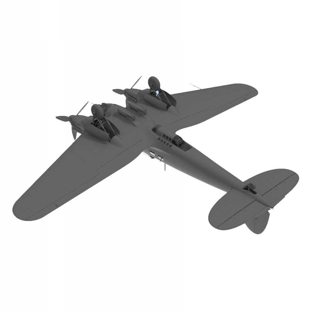 Model Kit Aircraft - He 111H-6 North Africa WWII German Bomber 1:48