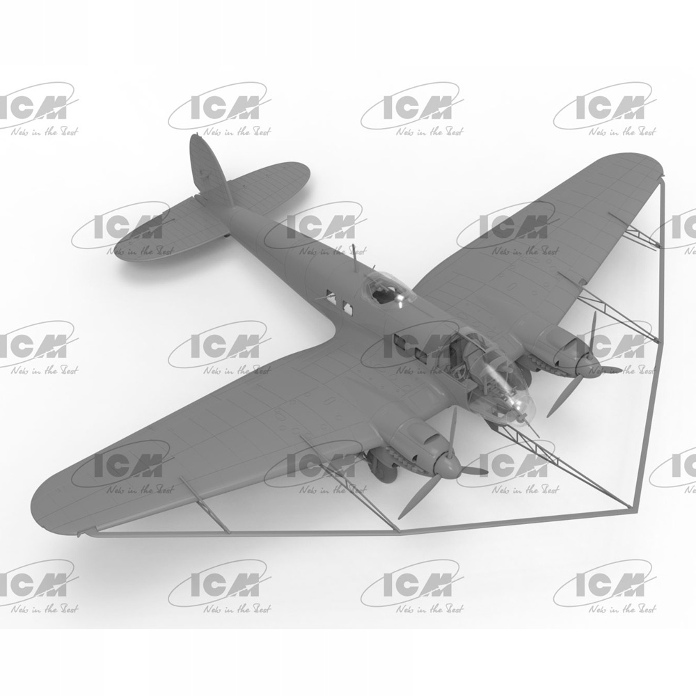 Model Kit Aircraft - He 111H-8 Paravane WWII German Aircraft 1:48