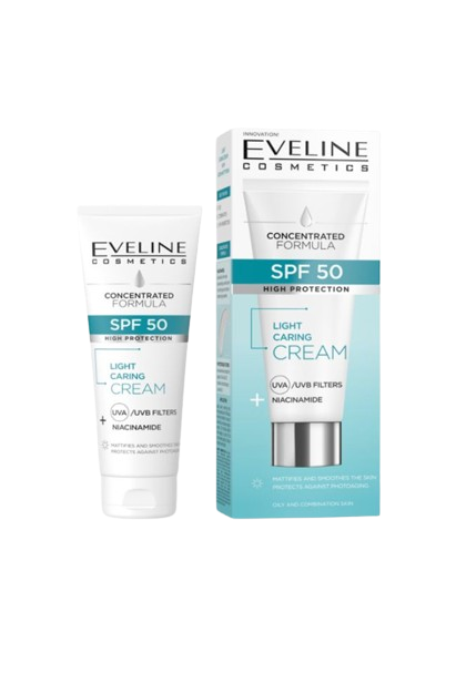 EVELINE - CONCENTRATED FORMULA LIGHT CARING CREAM SPF 50 30ml