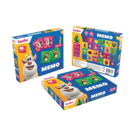 Interaktivna zabava Booba: memo igra - 48 kom ( 1100026558 )