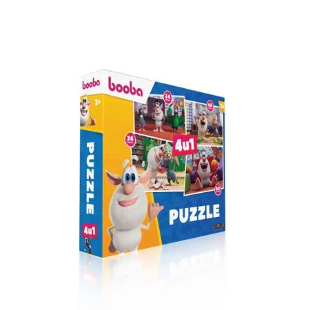 Interaktivna zabava Booba: puzzle 4u1 - 168 kom ( 1100026552 )