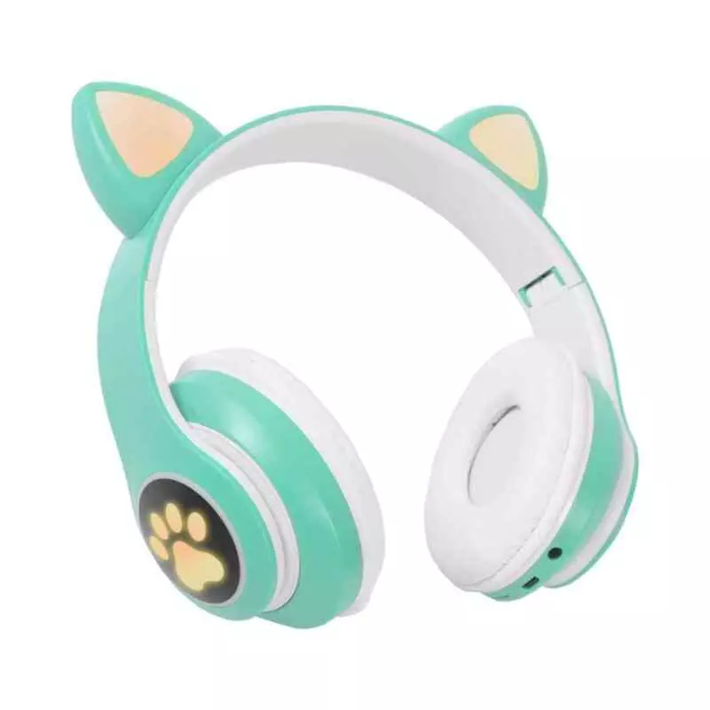 Bluetooth slusalice Cat Ear mint
