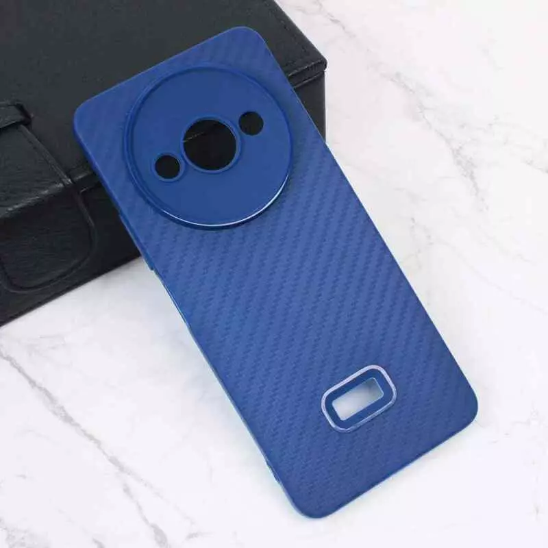 Maska Carbon Stripe za Xiaomi Redmi A3 plava
