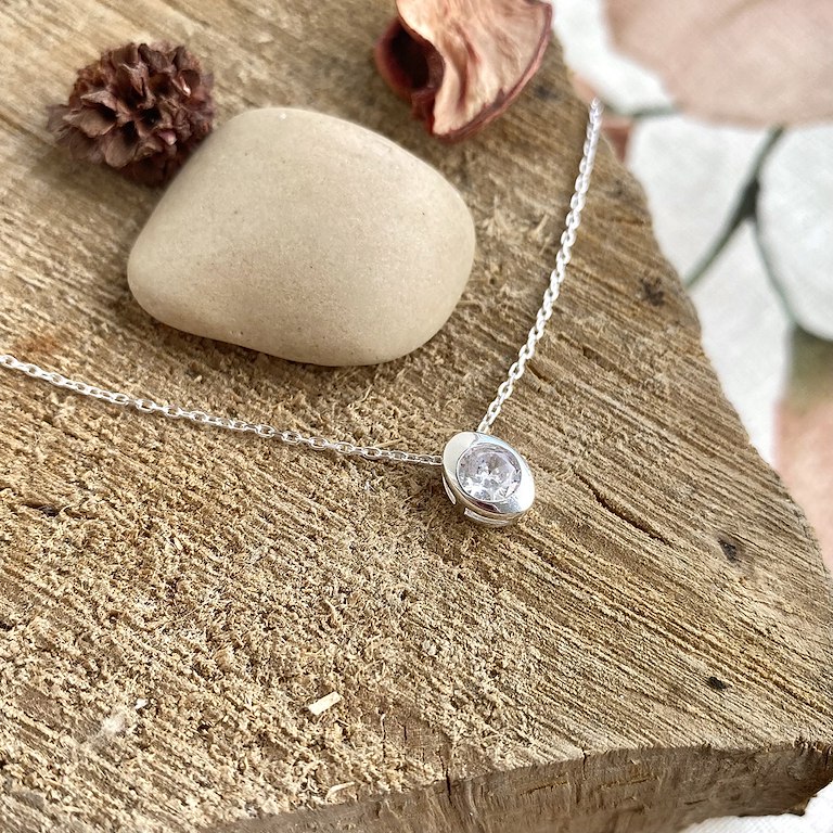 Srebrna ogrlica „Silver Eye“ L146