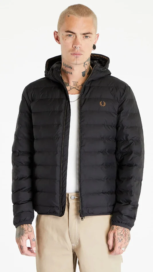 FRED PERRY HOODED JAKNA BLK