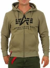 ALPHA INDUSTRIES DUKS ZIPKAP OLIVE