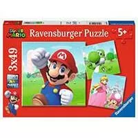 Slagalice 3x49 delova Super Mario Ravensburger 05689